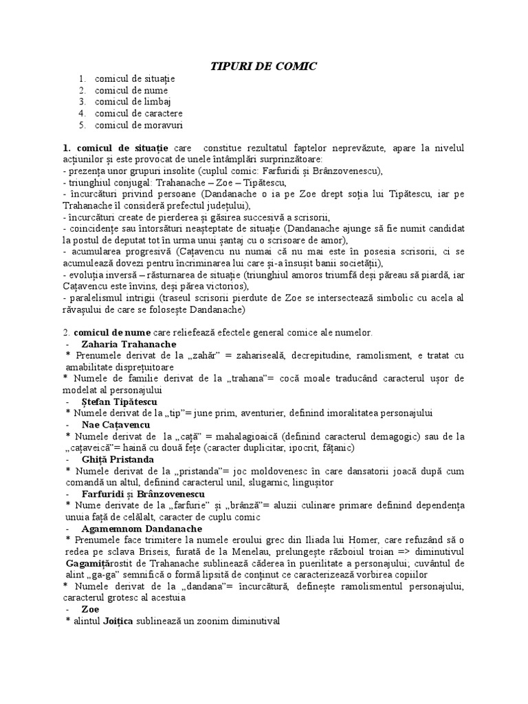 Tipuri de Comic | PDF