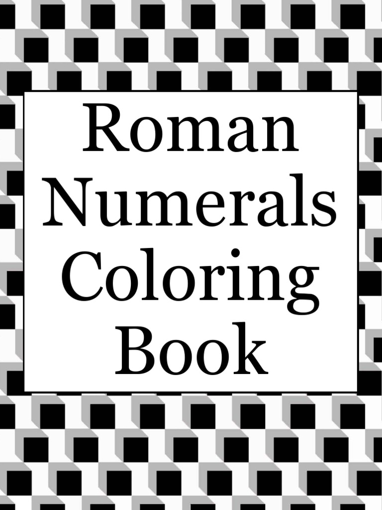 Roman Numerals Coloring Book A | PDF | Intellectual Works | Computing