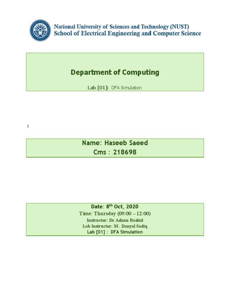Compiler Construction Lab | PDF | Computer Programming | Software Development
