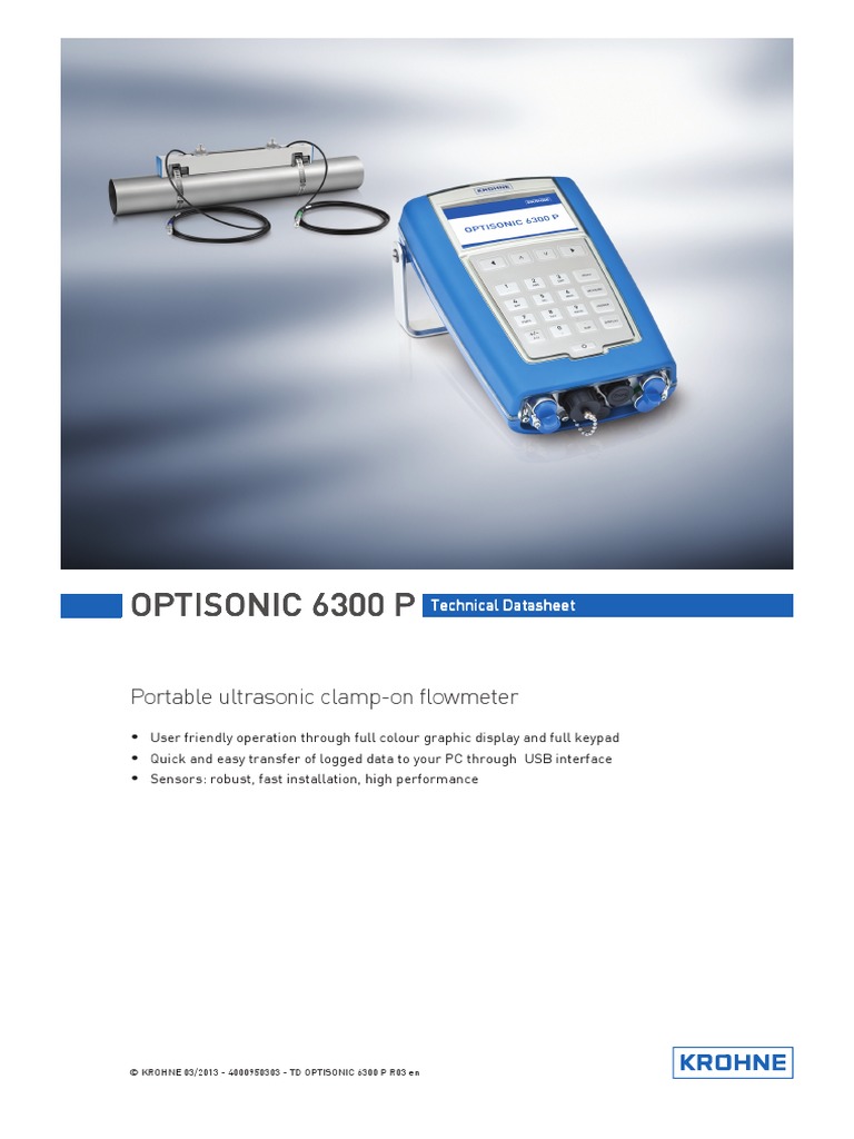 Optisonic 6300 P Optisonic 6300 P Optisonic 6300 P Optisonic 6300 P | PDF | Flow Measurement ...