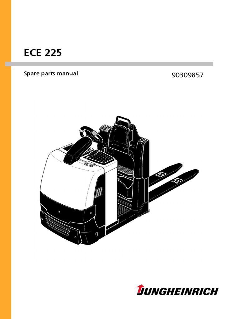 Jungheinrich ECE 225 Spare Parts Catalogue PDF | PDF | Steering | Screw