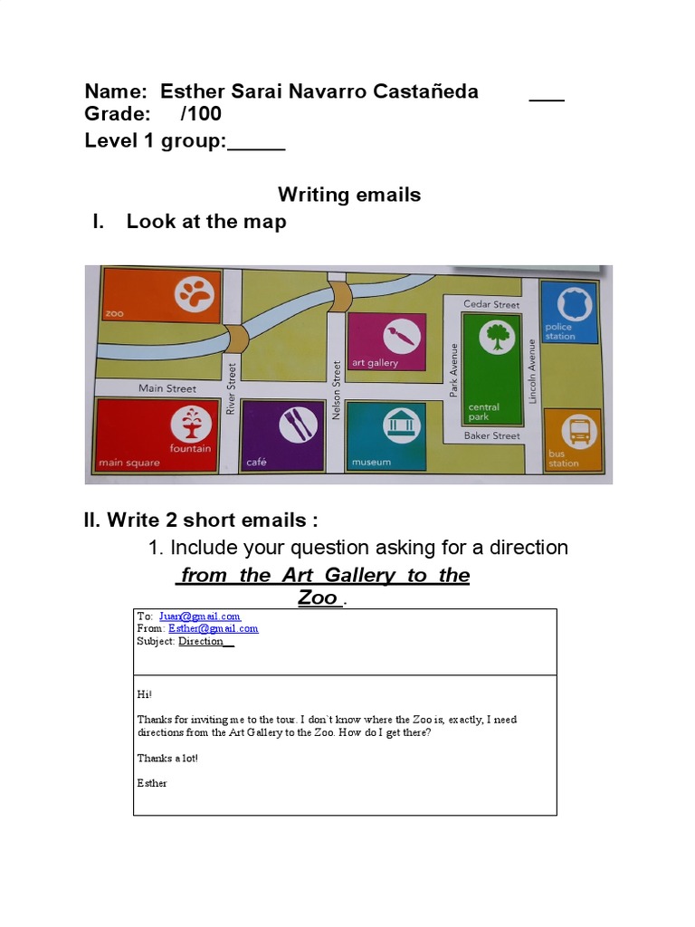 L1 Writing Task Unit 5 Write Email | PDF