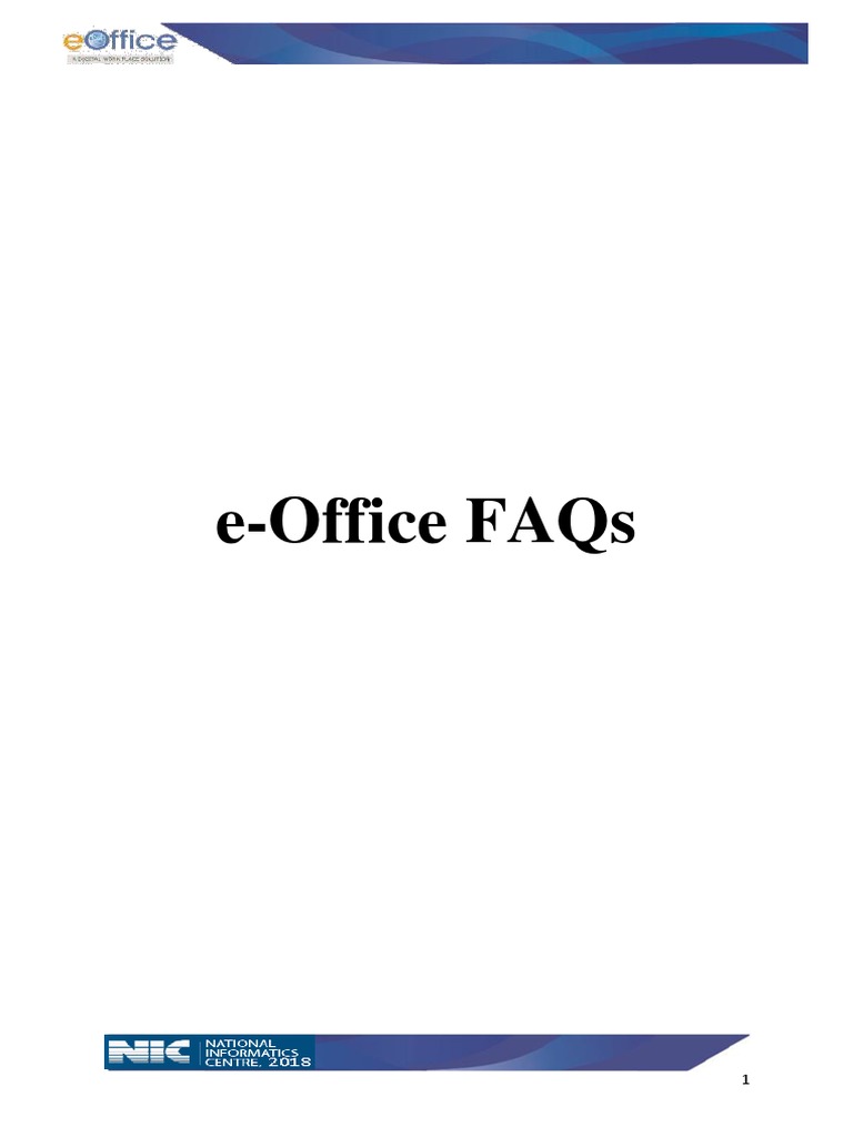FAQs On EOffice | PDF | Computer File | Icon (Computing)