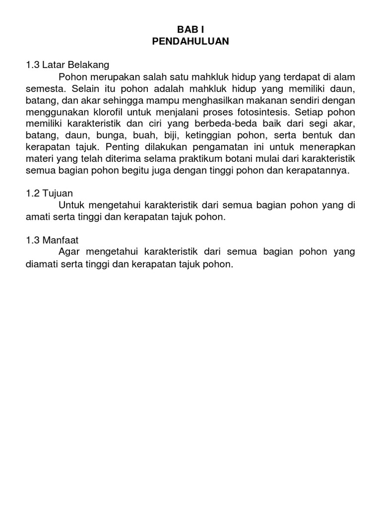 Identifikasi Karakteristik Pohon Ganemo | PDF | Griya & Taman