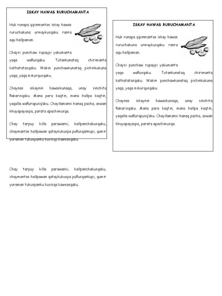 Cuento Quechua | PDF