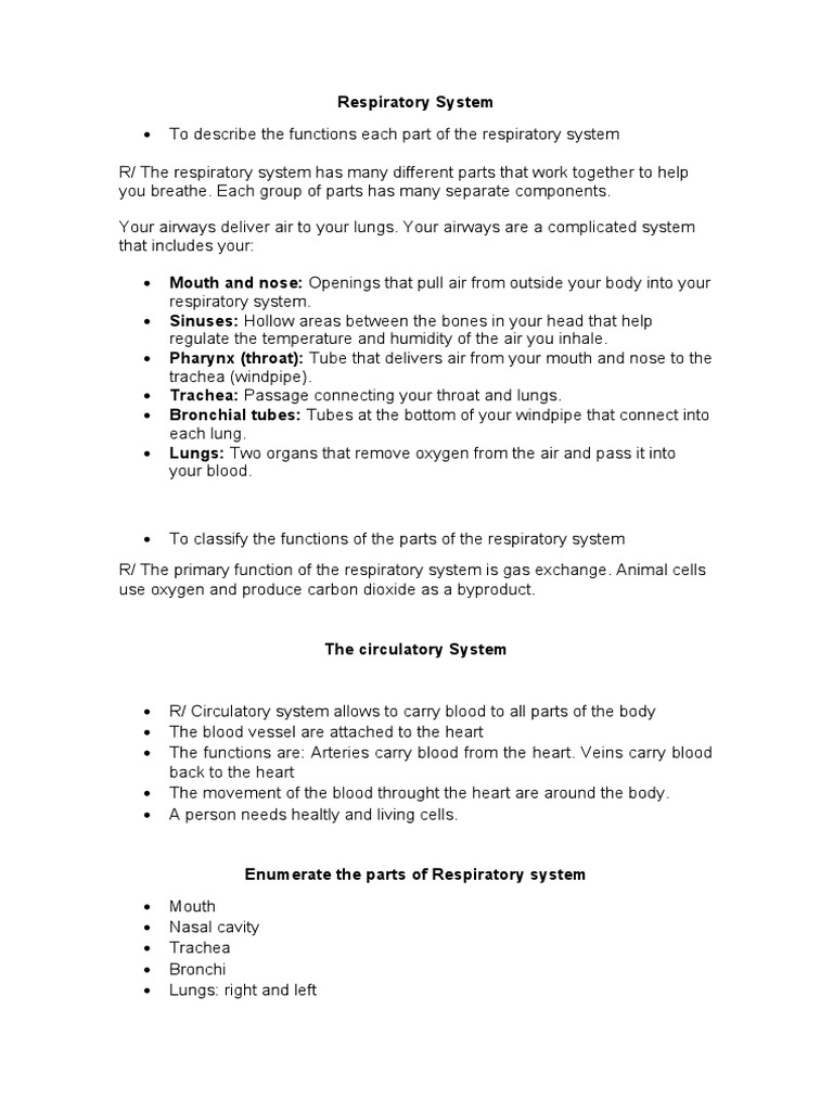 Homework Manuel | PDF | Respiratory Tract | Respiratory System