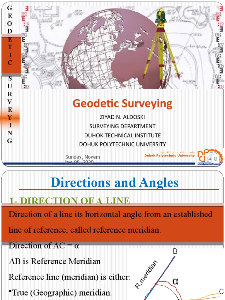 DIRECTIONS AND ANGLES - PPT - .PPSX | PDF | Angle | Azimuth