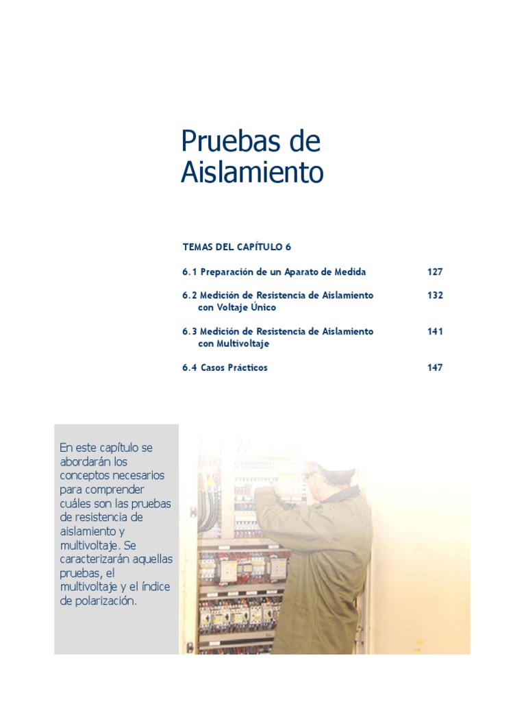 Pruebas de Aislamiento | PDF | Aislador (Electricidad) | Resistencia Eléctrica y Conductancia