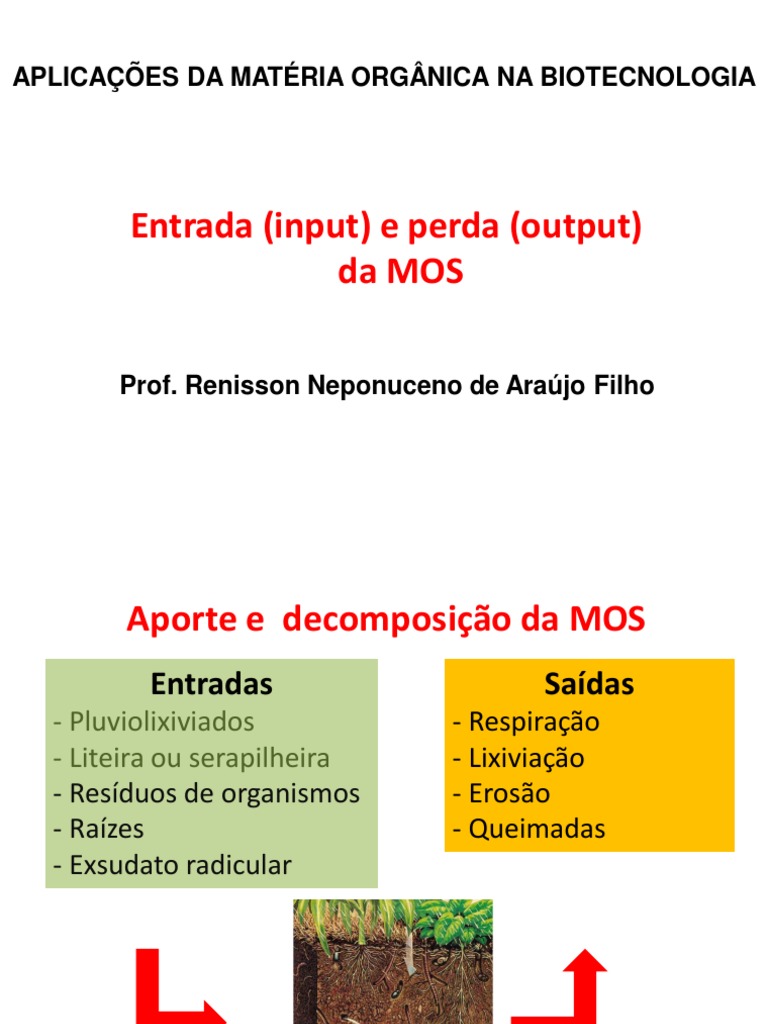 Aula 4 Dinâmica da MOS | PDF | Solo | Desperdício