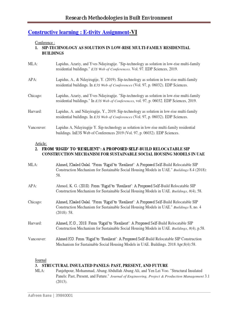 Citation Formats in Research Methodology | PDF | Science | Nature