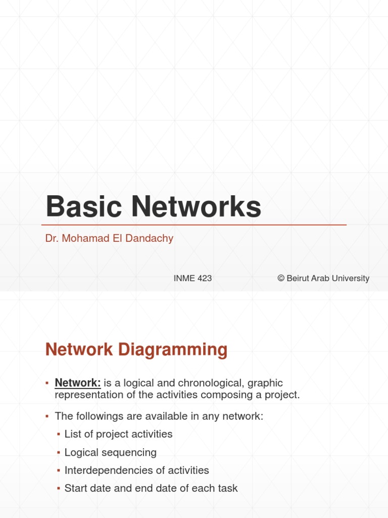 Lecture 03 Basic Networks PDF | PDF | Theoretical Computer Science ...