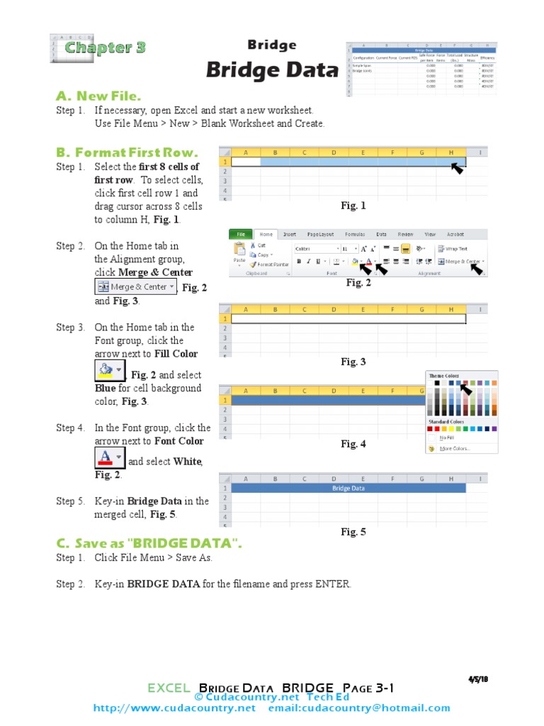 Excel18 Bridge Data Bridge PDF | Download Free PDF | Text | Software