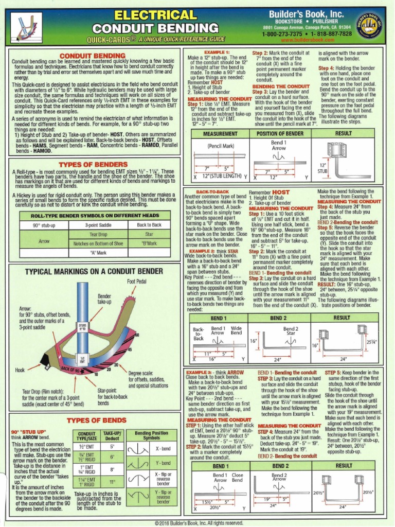 Electrical Conduit Bending PDF | PDF | Angle | Mechanical Engineering