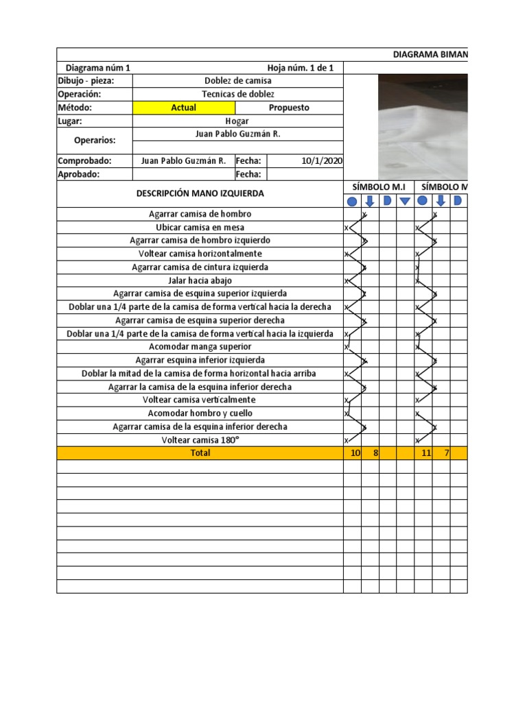Formato Del Diagrama Bimanual | PDF