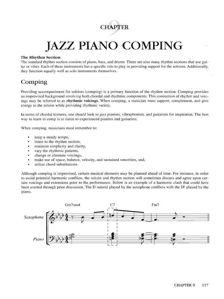 Piano Comping | Download Free PDF | Entertainment | Music Theory