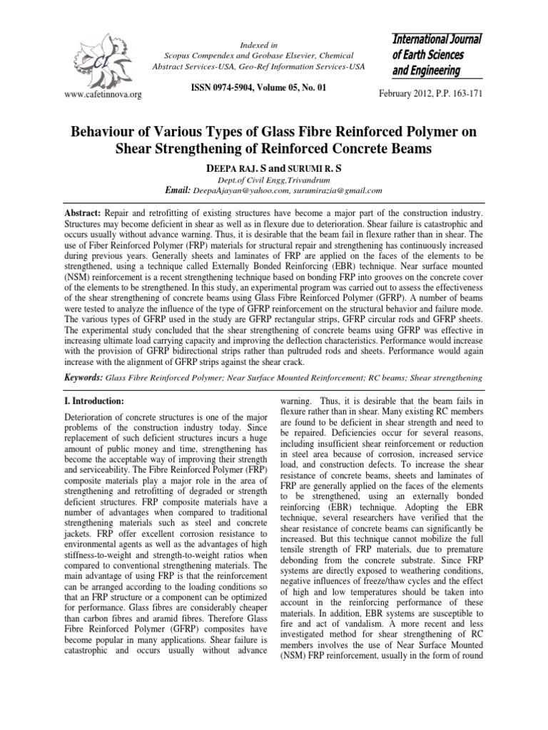 Ijee PDF | PDF | Fibre Reinforced Plastic | Beam (Structure)