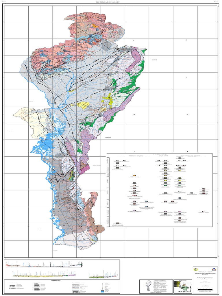 Mapa Geologico Del Cesar PDF | PDF