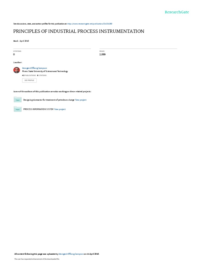 Industrial Process Instrumentation | PDF | Cyberspace | Communication