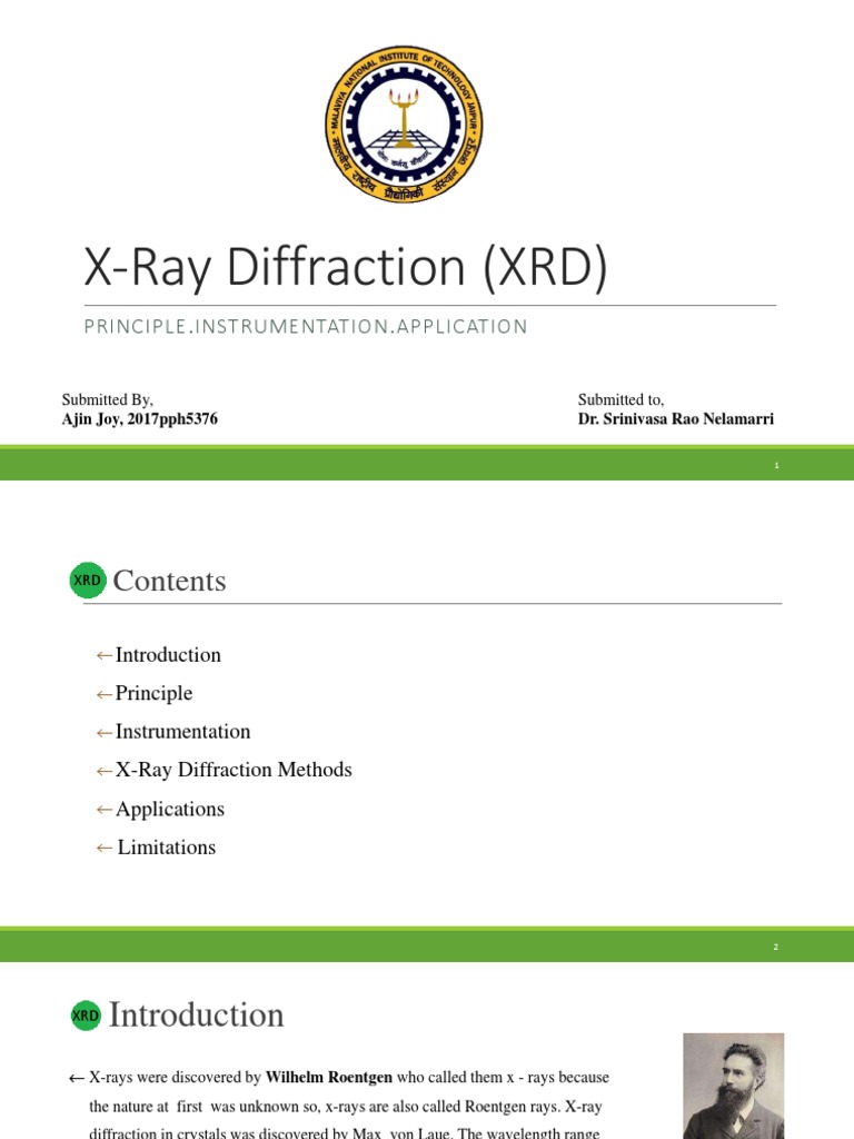X-Ray Diffraction: A Comprehensive Guide to the Principles ...
