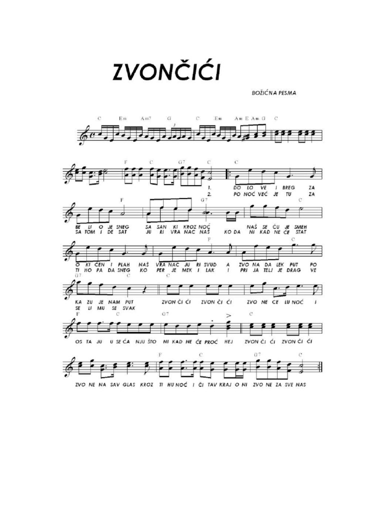 Zvoncici Note | PDF
