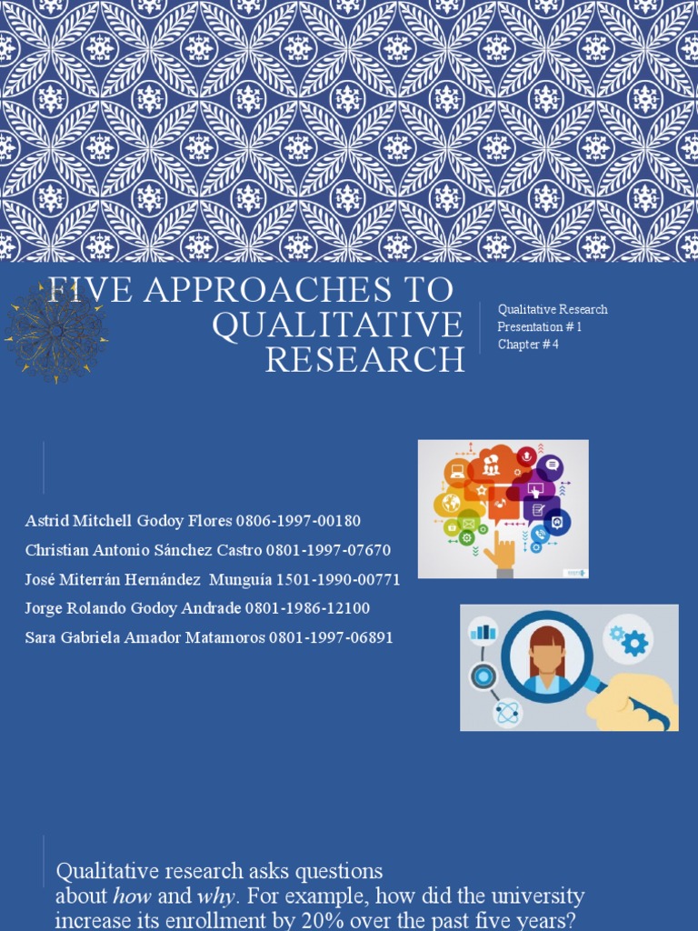 Five Approaches To Qualitative Research | PDF | Qualitative Research ...