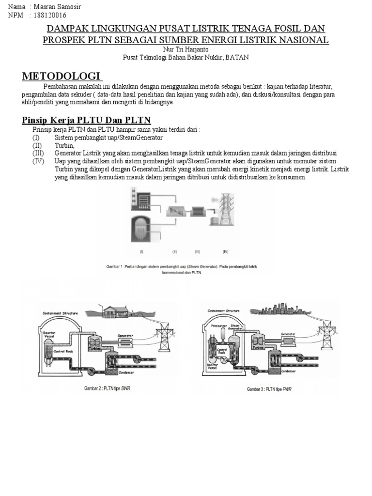 Dampak Lingkungan Pusat Listrik Tenaga Fosil Dan | PDF | Sains & Matematika