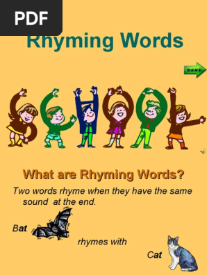 Rhyming Words Powerpoint