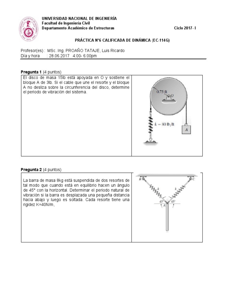 Practica N06 - EC114-G - 2017-I | PDF