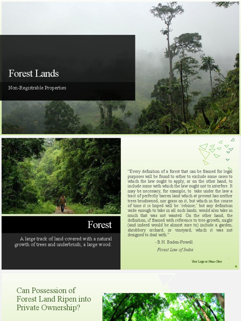 Forest Lands: Non-Registrable Properties | PDF | Adverse Possession ...