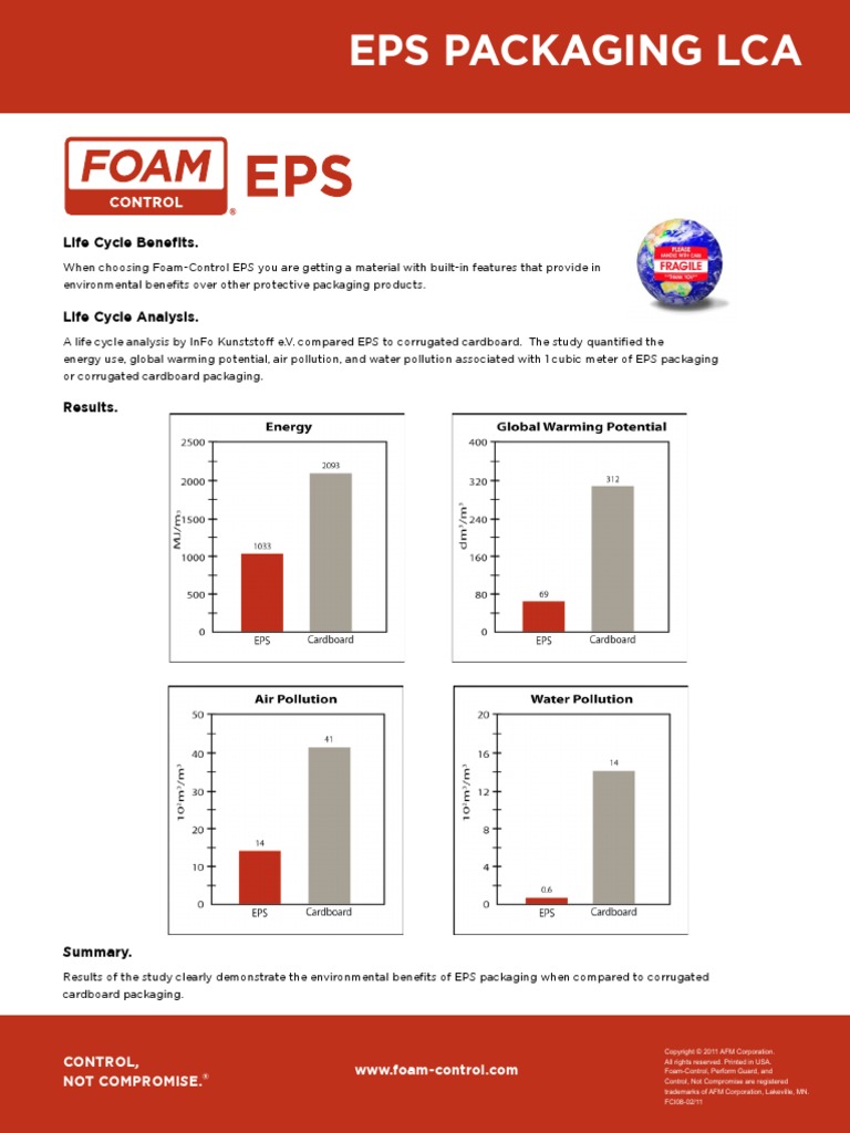 Eps Packaging Lca: Life Cycle Benefits | PDF