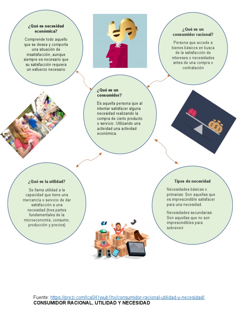 Consumidor Racional, de Necesidad y Utilidad | PDF