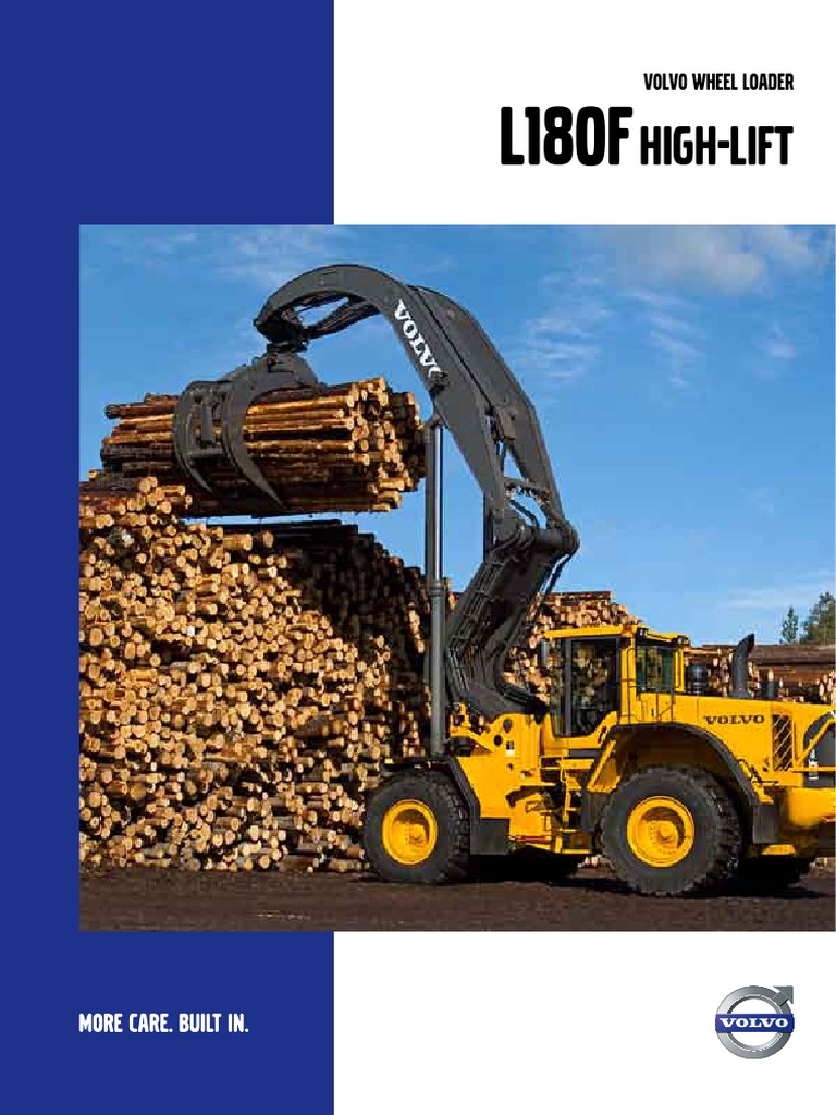 Catalogo Ficha Técnica Cargador Frontal l180f - High Lift Volvo | PDF ...