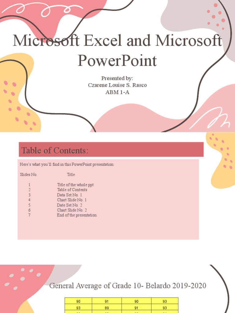 Excel PowerPoint on Grade 10 Data Analysis | PDF
