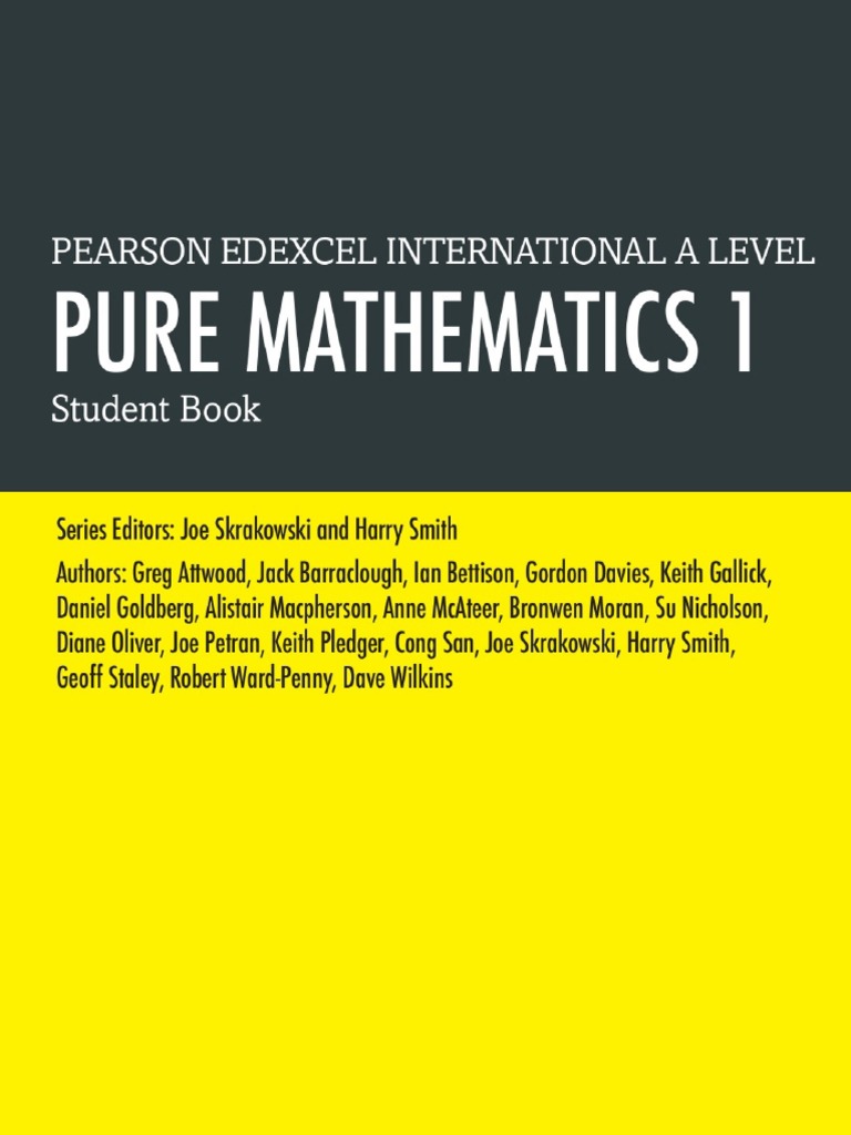 IAL P1 Pearson Textbook PDF | PDF