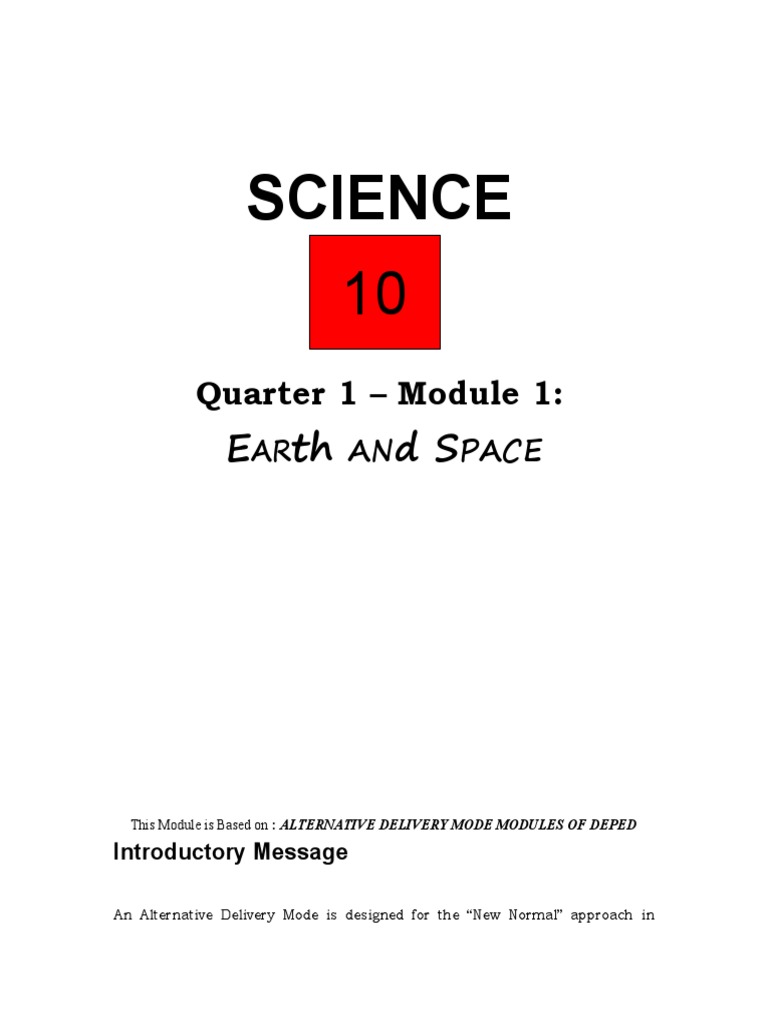 Science 10 (W1) | PDF | Plate Tectonics | Earth