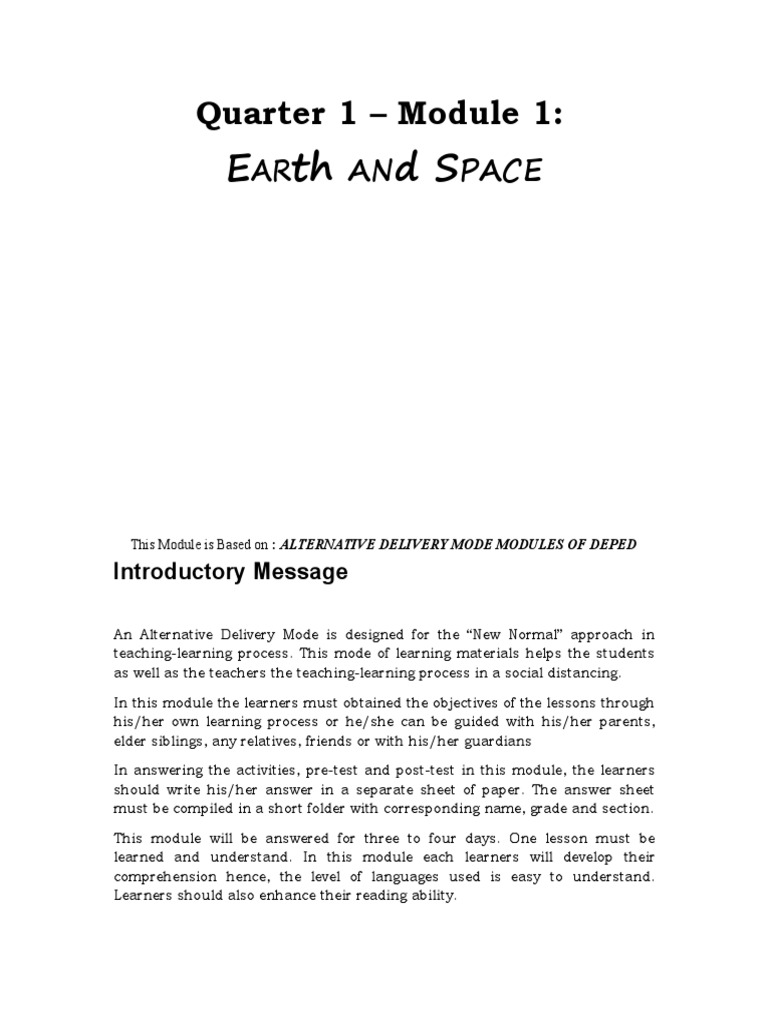 Science 10 Module | PDF | Plate Tectonics | Earth