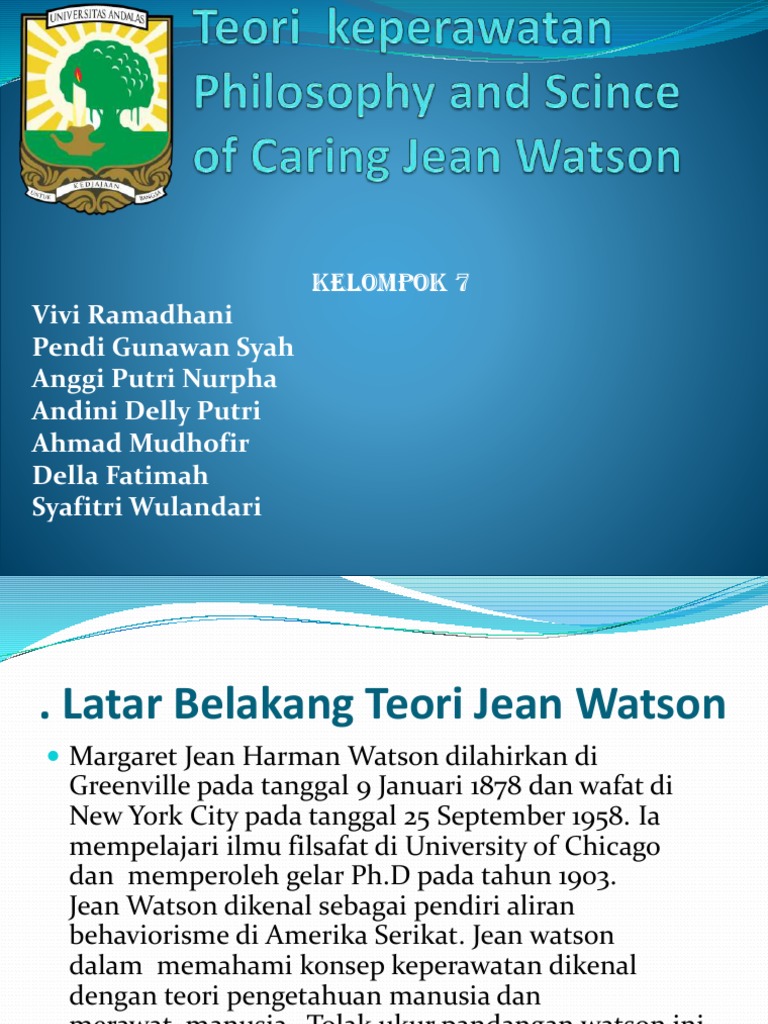 Teori Jean Watson Pdf