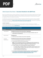 LBR Aaip Alberta Opportunity Stream Checklist | PDF | Employment ...