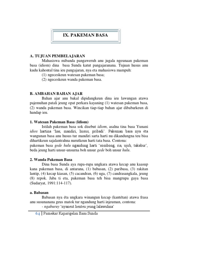 Pakeman Basa | PDF