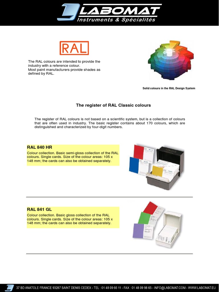 The Register of RAL Classic Colours | PDF