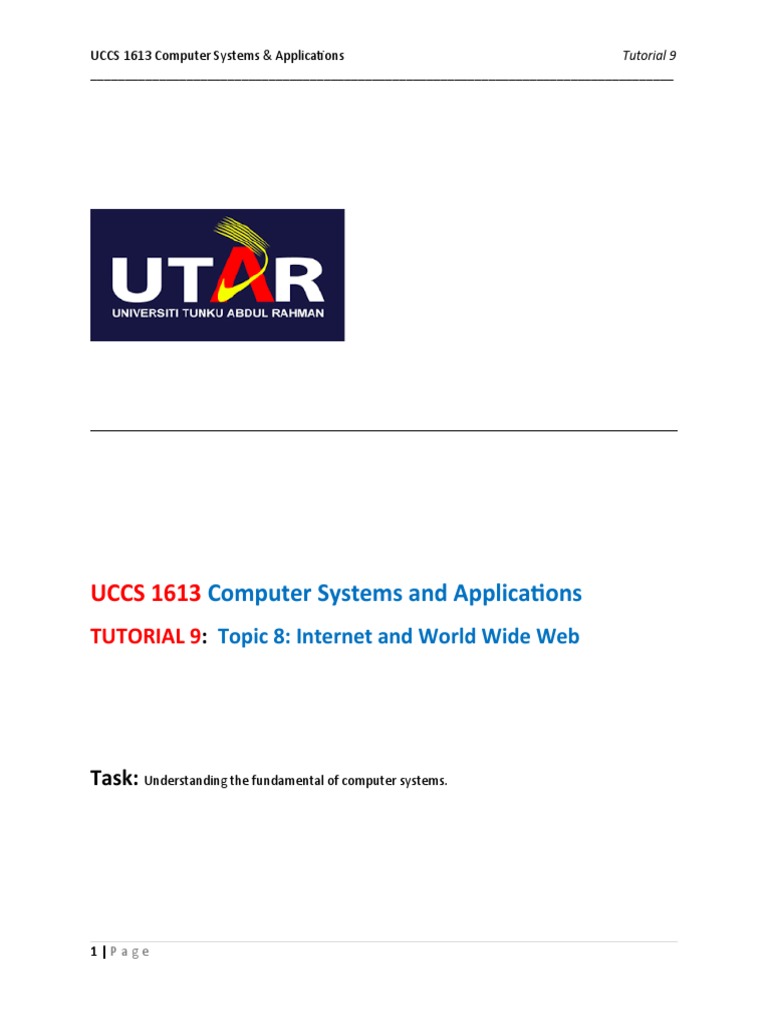 UCCS 1613: Computer Systems and Applications | PDF | Websites | World ...