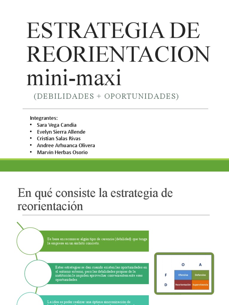 Estrategia de Reorientacion | PDF