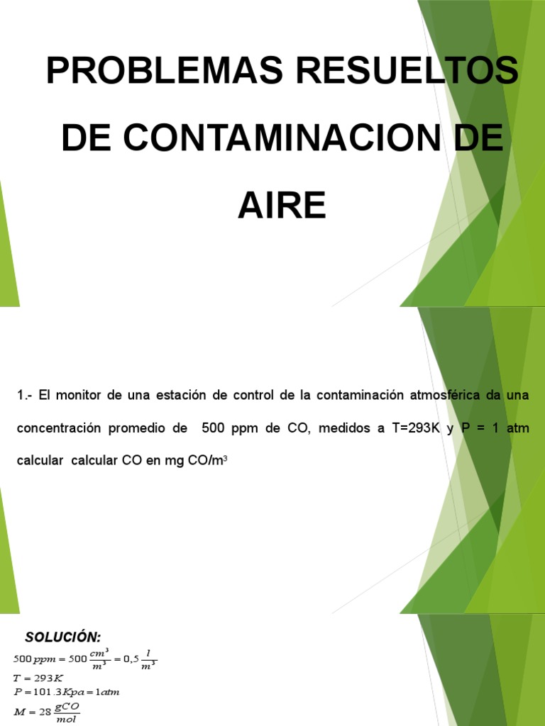 P4 - Problemas Contaminacion Aire | PDF | Impacto humano en el medio ambiente | Ciencia ...