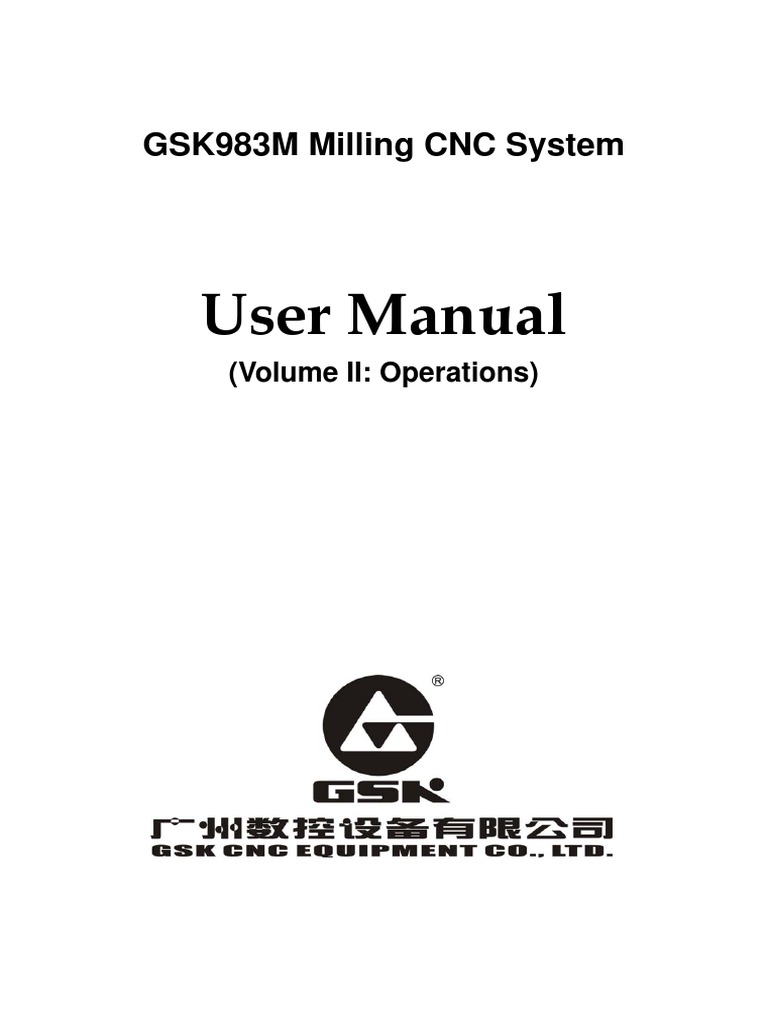 GSK983M User Manual 2 Version 4 | PDF | Numerical Control | Switch