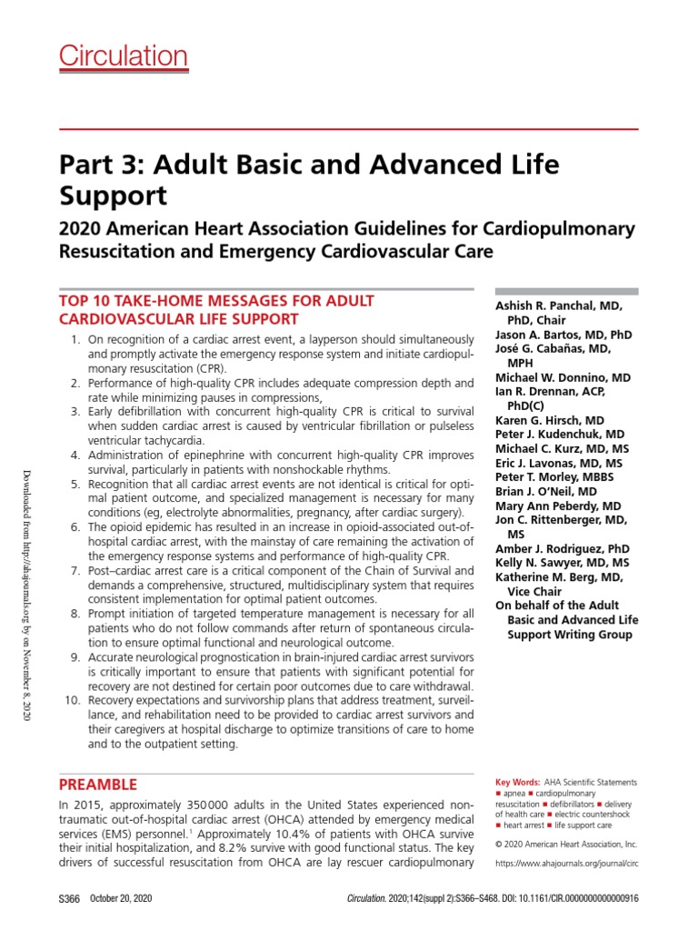 BLS Acls Aha 2020 | PDF | Cardiopulmonary Resuscitation | Randomized ...