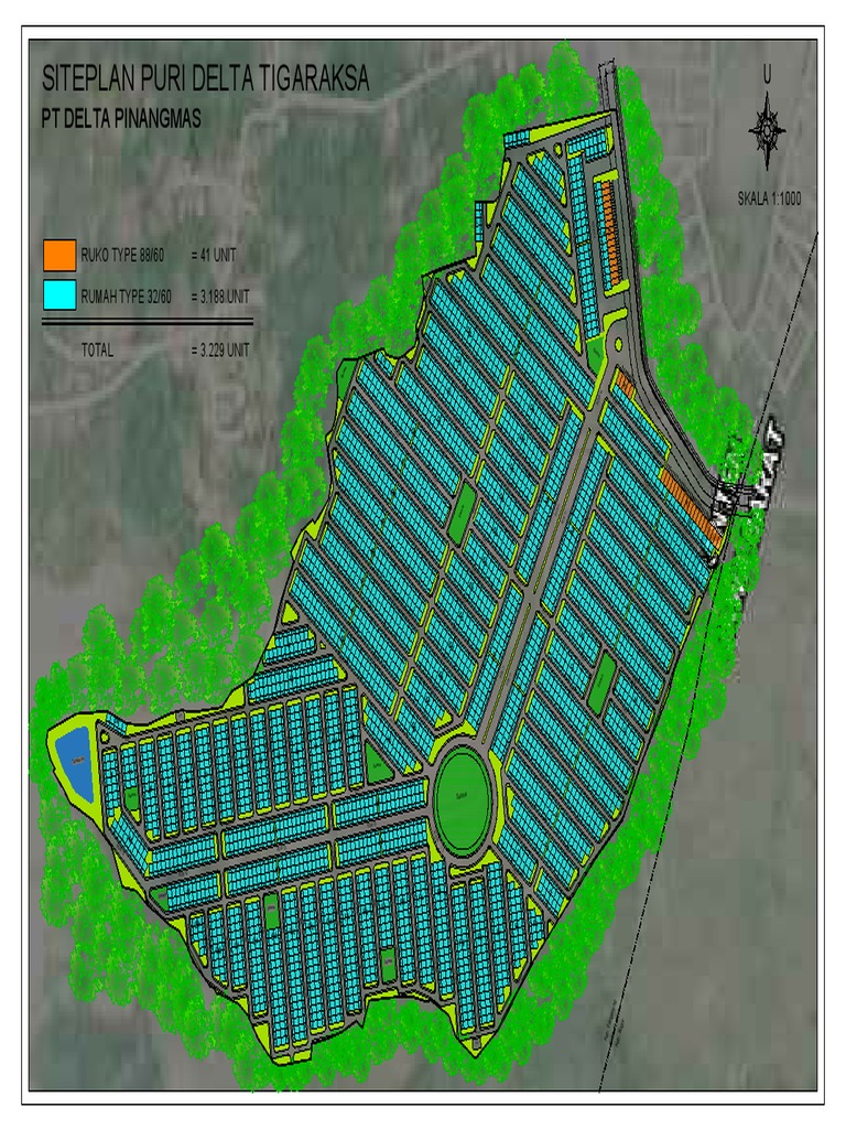 SITEPLAN PURI DELTA TIGARAKSA Model 1 | PDF