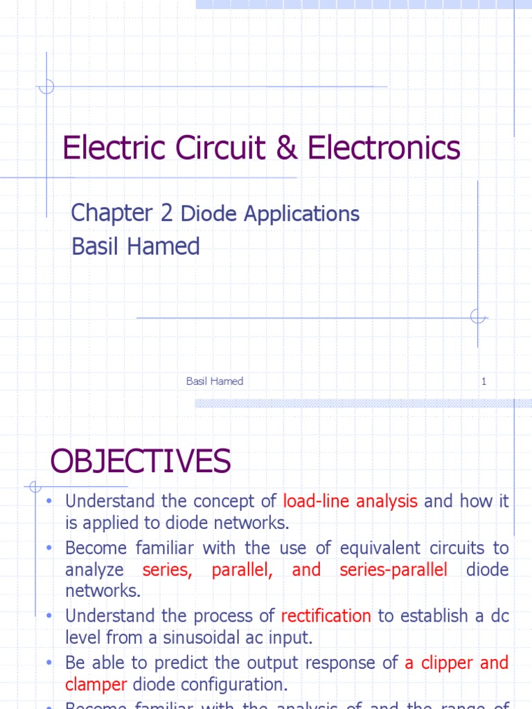 Chapter 2 Diode Applications PDF | PDF | Rectifier | Diode