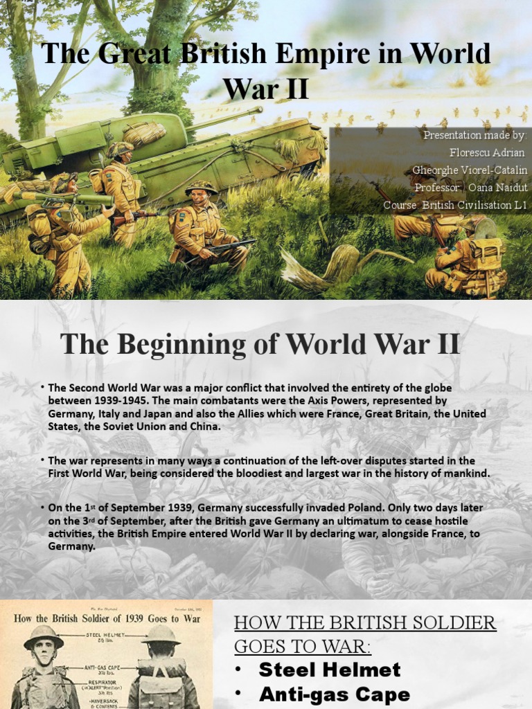 The Great British Empire in World War II | PDF | Operation Market ...