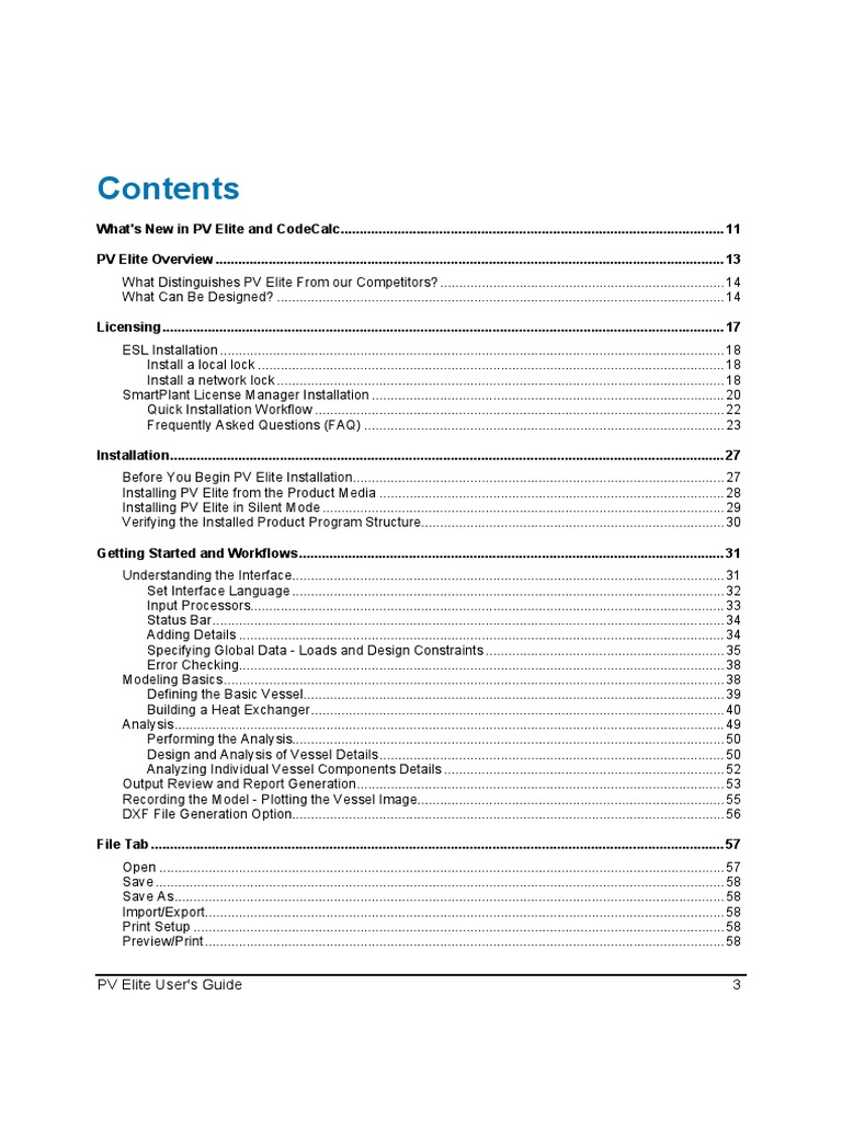 PV Elite User's Guide Overview | PDF | Parameter (Computer Programming ...