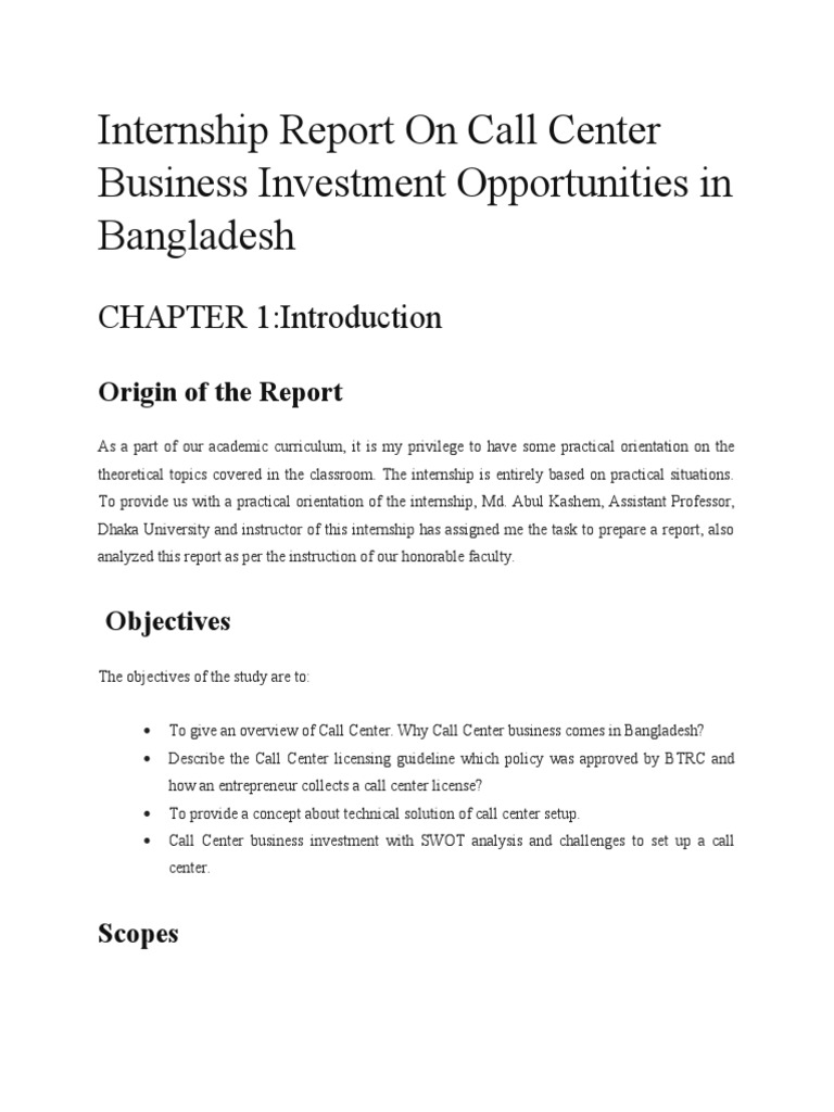 Report On Cal Center Business | PDF | Call Centre | Interactive Voice ...